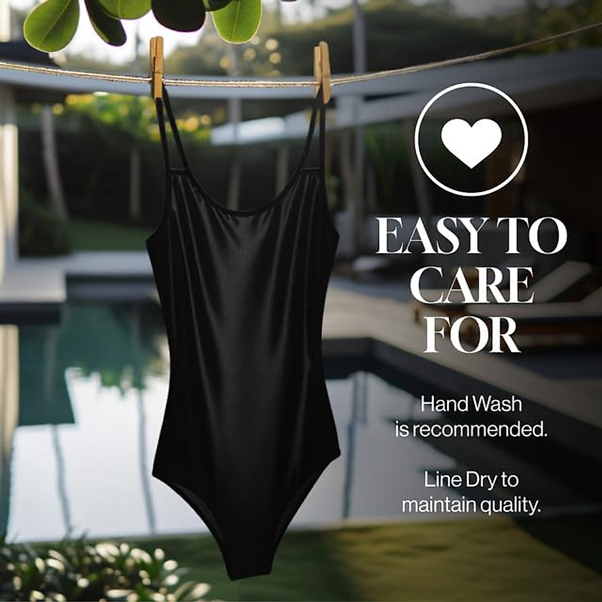 Nylon Spandex Fabric - Matte Tricot Swimsuit Fabric by The Yard - 80% Nylon, 20% Spandex - 4-Way Stretch Fabric - 60" Wide - Swimwear, Sports, Dance, Lining Fabric - 1 Yard Black Nylon Fabric