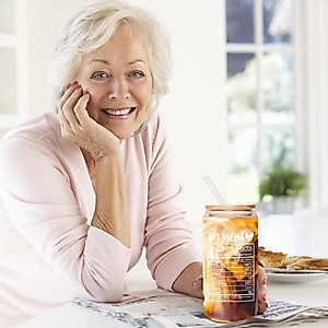 MAMAGIFTREE Gifts for Mom - Mom Birthday Gifts, Mothers Day Gifts for Mom, Mom Gifts from Daughter Son, 16 Oz Mom drinking glass