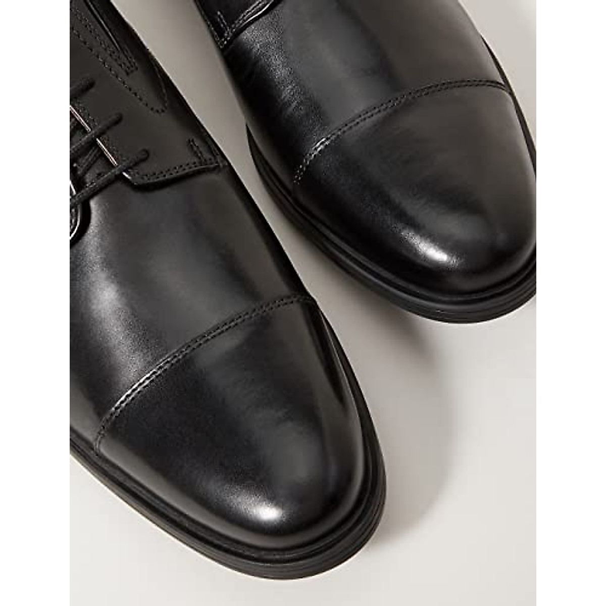 Clarks mens Whiddon Cap Oxford, Black Leather, 10.5 Wide US