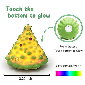 JOYIN Light Up Bath Toys 2023 Christmas 24 Days Countdown Advent Calendar for Kids Toddler LED Animal Floating Shower Pool Toys Set Xmas Gifts Christmas Party Favor