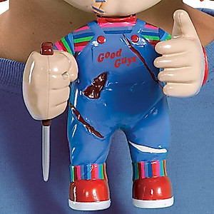 Disguise Chucky Mask, Official Childs Play Mega Mask Chucky Costume Accessory, Child Size Costume Mask with Moving Parts