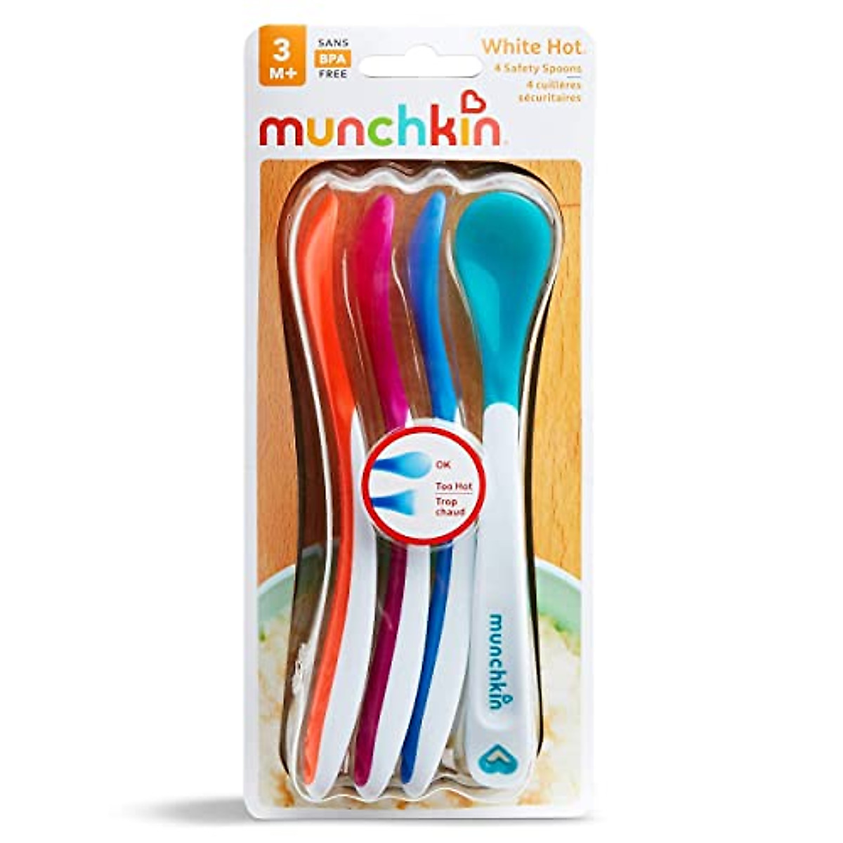 Munchkin® White Hot® Safety Baby Spoons, BPA Free, 4 Pack