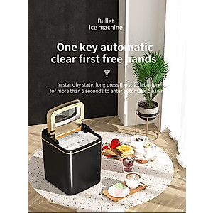 Counter Top Ice Makers with Self-Cleaning, Portable Ice Maker Countertop, 9 Cubes Ready in 8 Mins 26lbs/24hrs, Compact Ice Maker with Ice Scoop