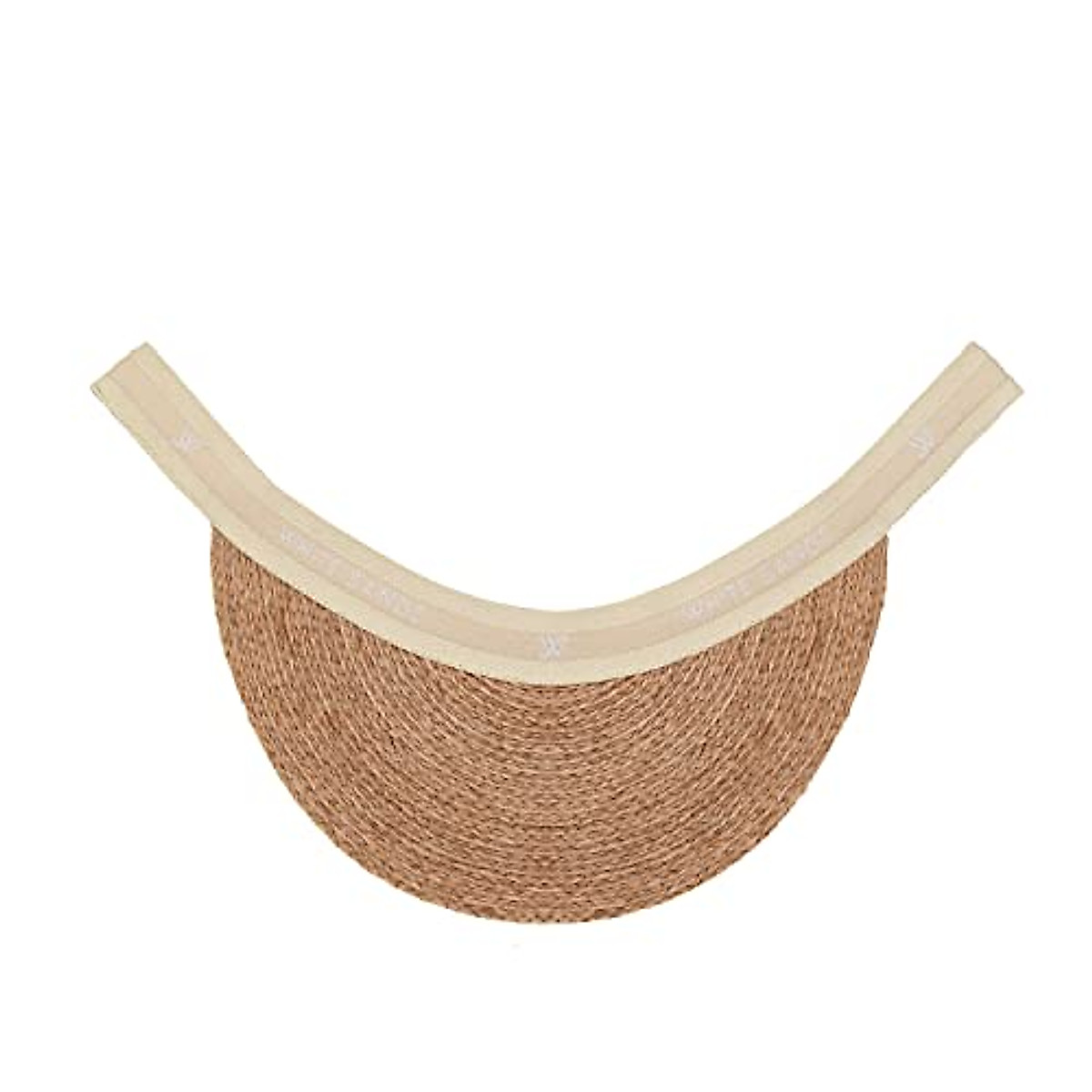 Raffia Sun Cap Visor Petra | Peanut