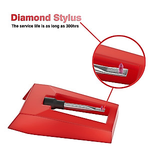 DIGITNOW Record Player Needles, 4 Pack Technics Turntable Phonograph Needle, Replacement Stylus Needle for LP Vinyl Player More brand