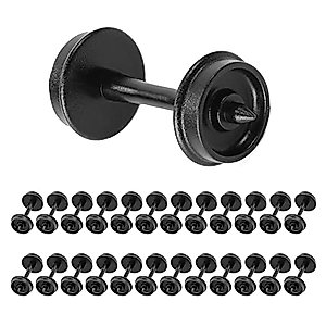 HP36HO 24pcs 36'' POM Plastic Wheels for Model Train 1:87 HO Scale Accessories