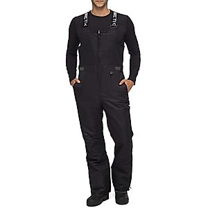 Arctix Men's Avalanche Athletic Fit Insulated Bib Overalls, Black, Large/32" Inseam