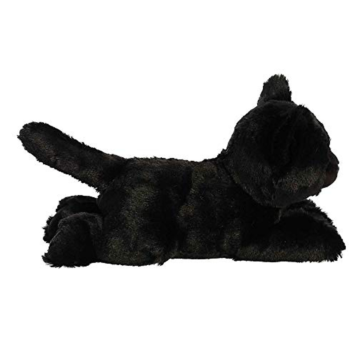 Aurora® Adorable Mini Flopsie™ Twilight Cat™ Stuffed Animal - Playful Ease - Timeless Companions - Black 8 Inches