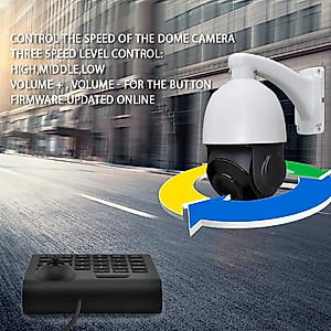 PTZ Keyboard,LEFTEK Analog Camera RS485 Controller Mini PTZ Jorystick with LCD Screen Display Menu
