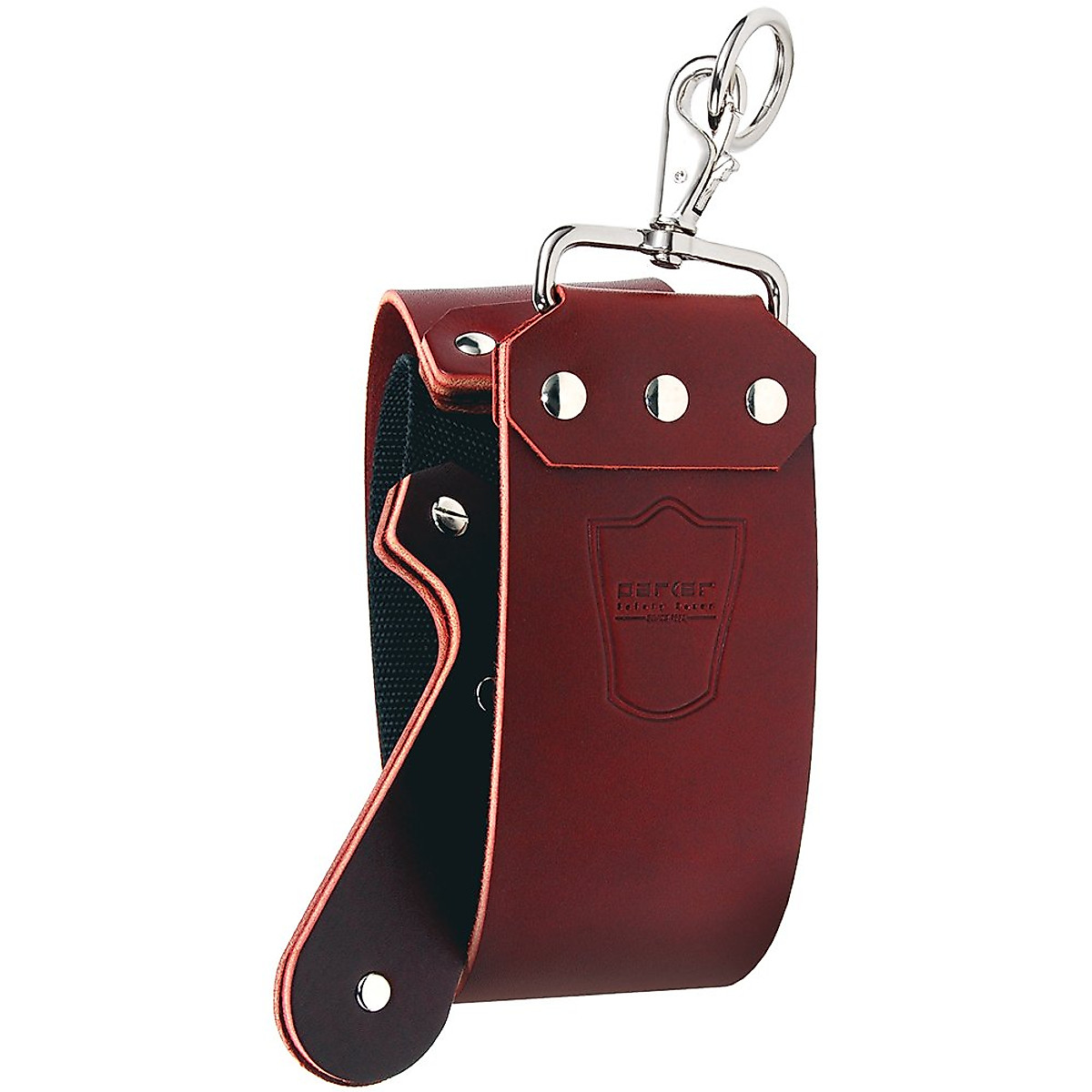 Parker’s Handmade Latigo Leather Straight Razor Strop for Sharpening Straight Razors & Knives – Made in USA – 3” x 27” (Red)