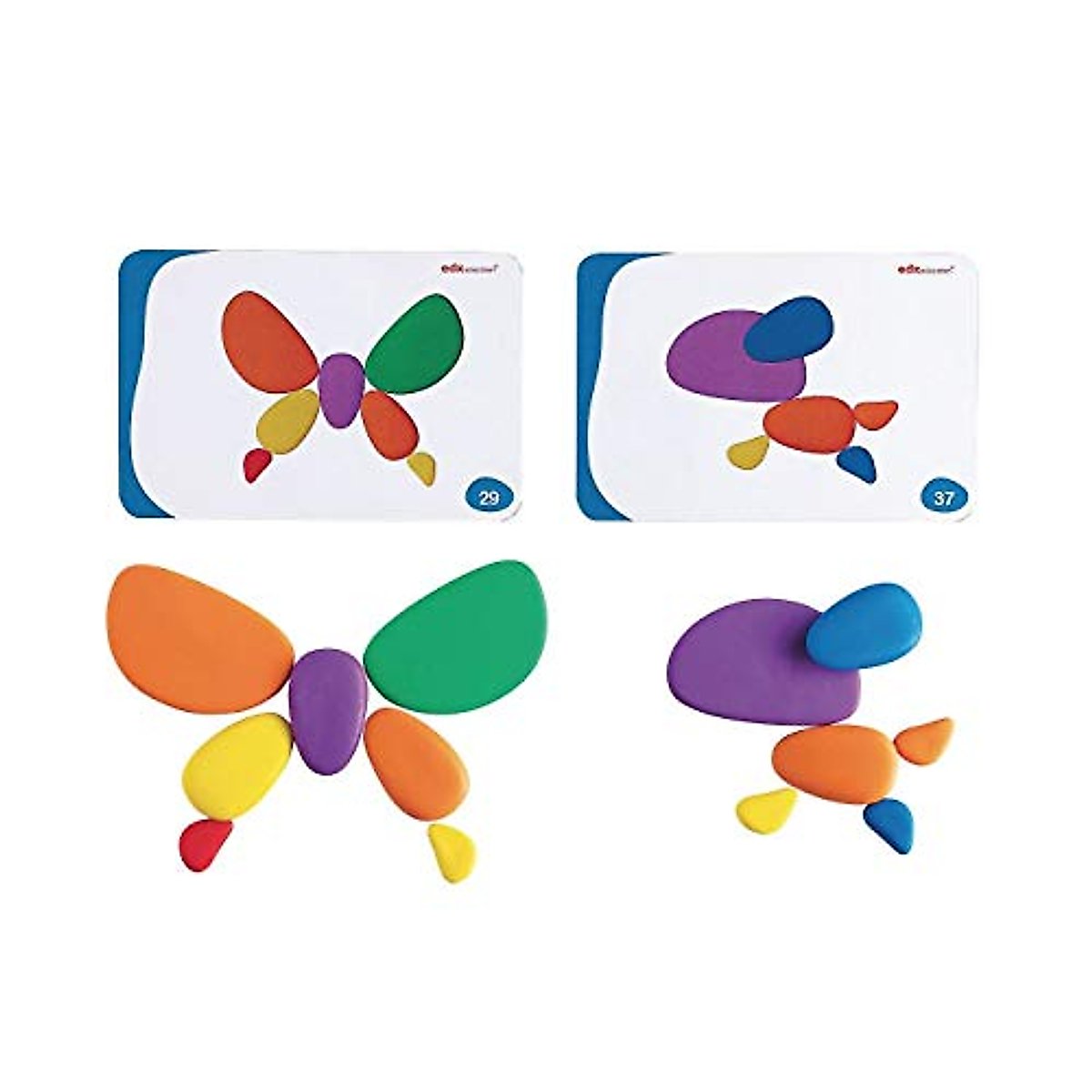 Rainbow Pebbles Sorting Stones and Activity Card Set
