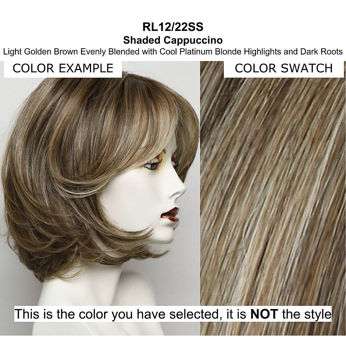 Bundle - 3 items: Simmer Elite Wig by Raquel Welch, Christy's Wigs Q & A Booklet & Wide Tooth Comb - Color: RL12/22SS