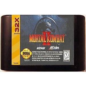 Mortal Kombat II 32X (Sega Genesis 32X) – Reproduction Video Game Cartridge