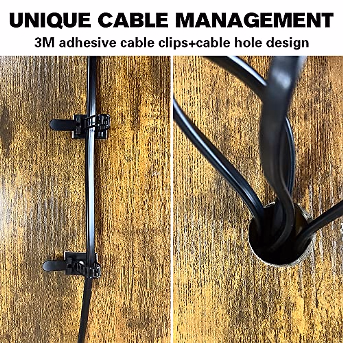 ExaDesk Electric Standing Desk, 63 * 30 Inches Adjustable Height with 4 Drawers, Double Storage Shelves Stand Up Desk, Home Office Workstation Sit Stand up Desk (Rustic Brown)