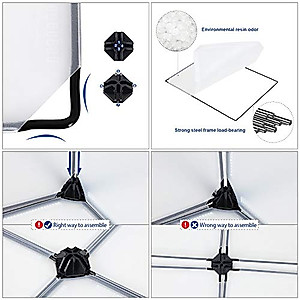 SONGMICS Cube Organizer, 9-Cube Book Shelf, DIY Plastic Closet Cabinet, Modular Bookcase, Storage Shelving for Living Room, Office, 36.6 x 12.2 x 48.4 Inches, White