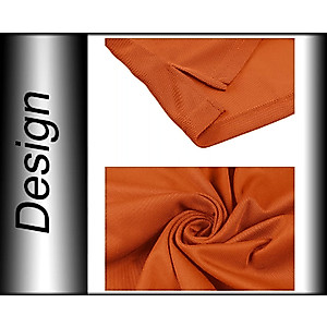 BIYLACLESEN Mens Jersey Polo Shirt Tactical Military Shirt Dry Fit Casual Solid Golf Polo Shirt Hunter Polo Shirts Golf Shirts Long Sleeve Orange