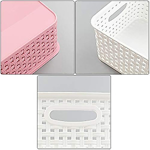 Ucake 6-Pack Plastic Basket, Open Storage Bin, F