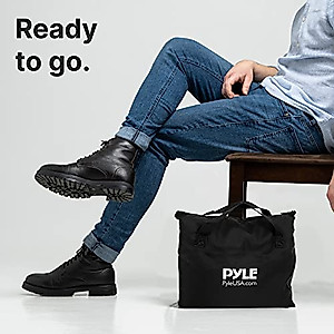 Pyle Foldable Portable Projector Screen - 120" 16:9 HD 4K Lightweight Indoor Outdoor Anti-Crease Movie Projection Display - for Home Theater, Party, Office, Classroom