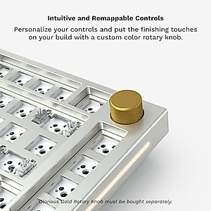 Glorious Modular Mechanical Gaming Keyboard Barebones/Pre Built/Black and White (Barebones (White))