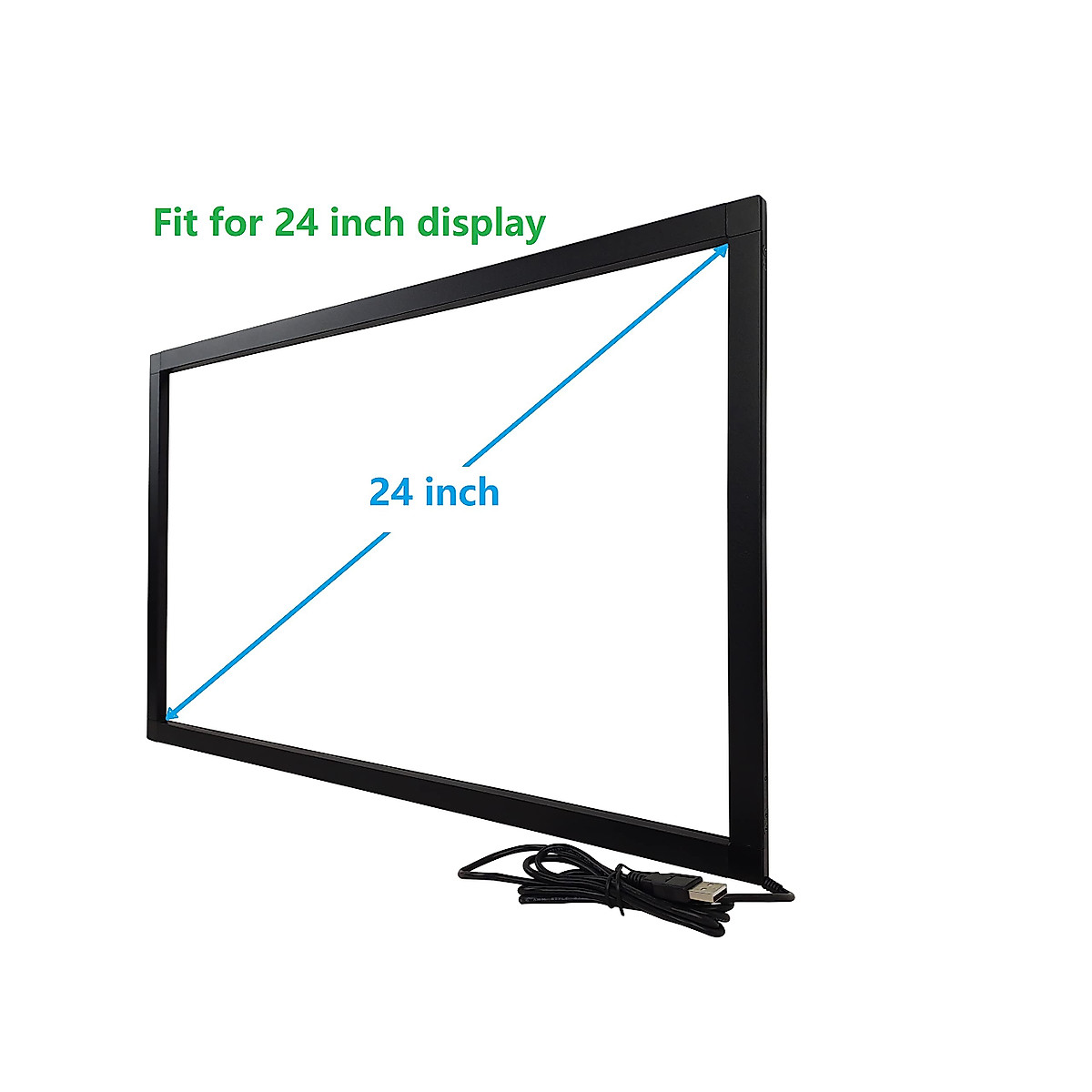 Deyowo 24 Inch Interactive 10 Points Infrared IR Touch Screen Overlay Frame Free Driver
