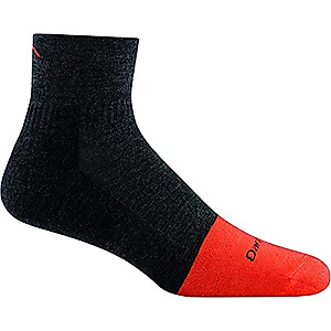 Darn Tough Men's1/4 Steely Midweight Sock with Cushion & Full Cush Toe Box - Graphite X-Large