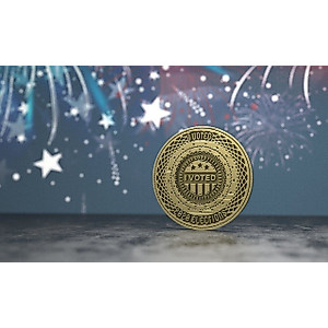 Antsy Labs IRLA, In Real Life Achievements Challenge Coin, Collectible Coins for Self Motivation, Metal Commemorative Token to Gamify Your Life & Celebrate Goals, I Voted-2020 Elections