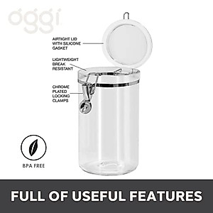 Oggi Food Storage Container, 72-Ounce, Clear