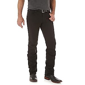Wrangler Men's Retro Slim Fit Straight Leg Jean, Black, 33W x 30L