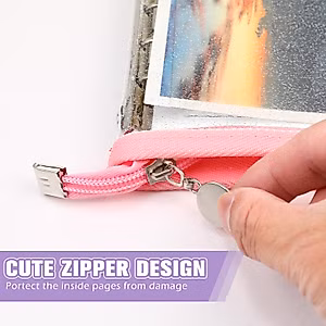 Kosiz 4 Pcs A6 Binder Cover 6 Ring Notebook Binder Clear Soft PVC Zipper Binder A6 Budget Binder Folder A6 Planner Cover Refillable Notebook Shell for Journal Photo Album, 7.9'' x 5.1'' (Multicolor)