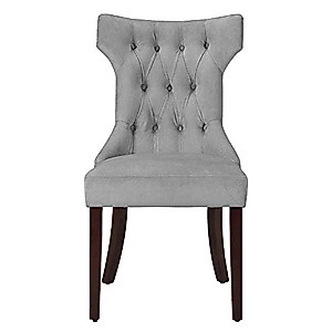 Dorel Living Clairborne Upholstered dining chair, set of 2, Gray