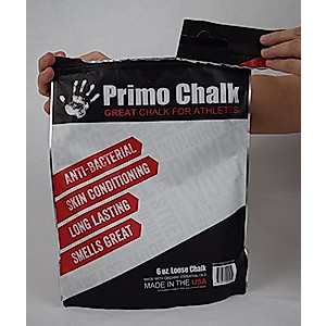 Primo Chalk - 6oz Loose Chalk - Skin Conditioning Performance Chalk for Maximum Grip - Weightlifting, Gymnastics/Cheer, Rock Climbing, Calisthenics