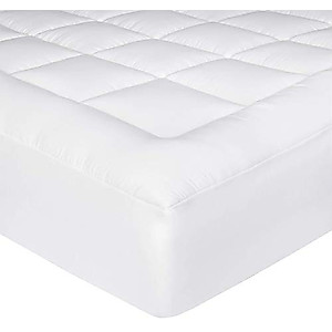 Amazon Basics Down-Alternative Mattress Topper Pad with Microfiber Shell - Twin