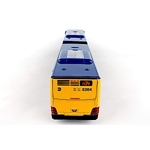 Daron MTA New York City Bus 16" Articulated Bus RT8571 Toy, Brown & RT8563 New York City MTA Metro Articulated Electric Bus 1:43 Scale- 16 Inches Long