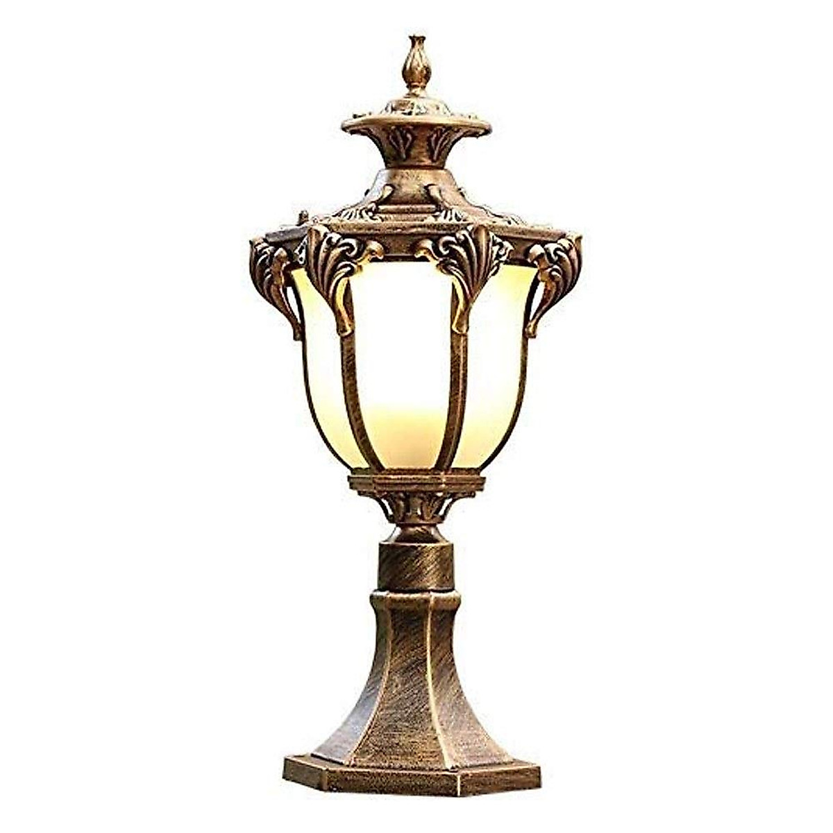 SMLZV Post Lights, Outdoor Waterproof Column Headlight European Outdoor Creative Terrace LED Villa Home Garden Courtyard Gate Wall Lamp