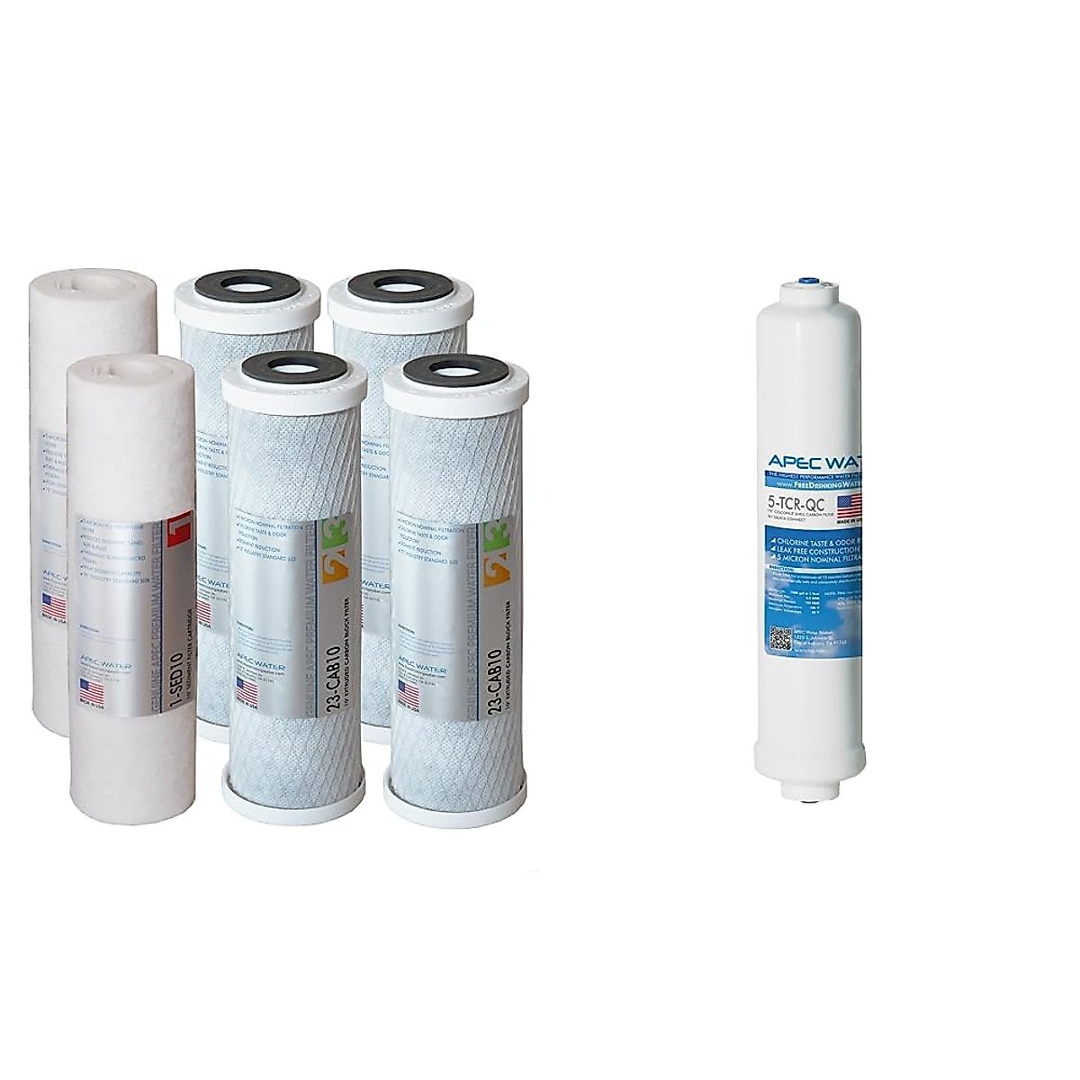 APEC Water Systems Filter Set with Inline Carbon Filter