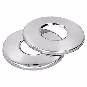 Pool Ladder Escutcheon Plates Stainless Steel,2pcs Swimming Pool Ladder Escutcheon Cover Plate,Pool Ladder Escutcheon,for 4.2cm Ladder Pipe Pool Hand Rail Replacement Parts, Pool Ladder Escutcheo