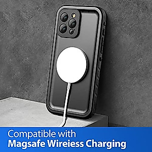 SPORTLINK for iPhone 13 Pro Max Waterproof Case - Shockproof Dustproof Phone Case with Screen Protector for iPhone 13 Pro Max, Full Body Protective Case for iPhone 13 Pro Max Cover 6.7'' Black