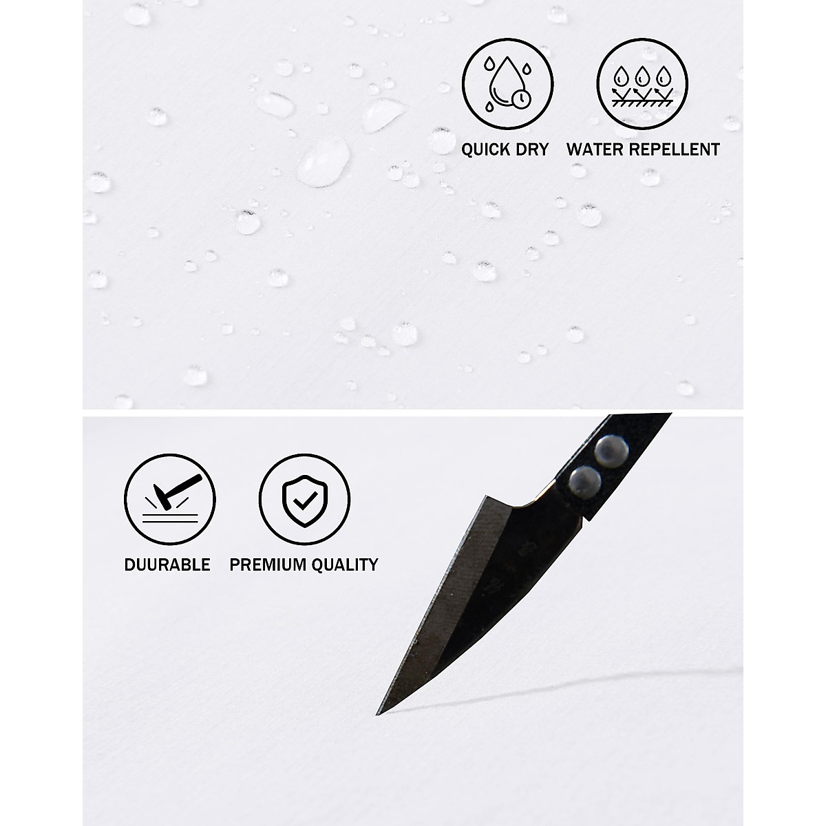 CRYSULLY Mens Summer Outdoor Shorts Lightweight Quick Dry Cargo Casual Hiking Shorts with 5 Zipper Pockets White 34