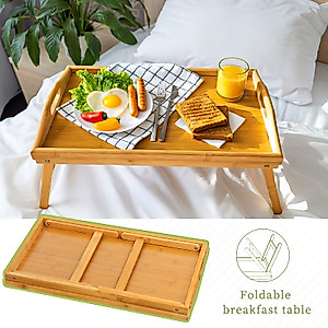 2 Pack Bed Tray Table & 2 Pack Silverware Organizer