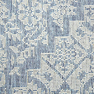 Nicole Miller New York Patio Country Dahlia Transitional Medallion Indoor/Outdoor Area Rug, 7'9" x 10'2", Blue/Grey