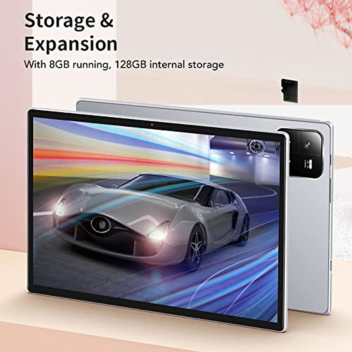 HSFU Tablet PC, Office Tablet 10 Inch Dual Camera for Travel (US Plug)