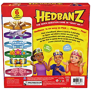 Hedbanz 2023 Edition Cards Picture Guessing Board Game- Family Games, Games for Family Game Night, Kids Games, Card Games for Families & Kids Ages 6 and Up