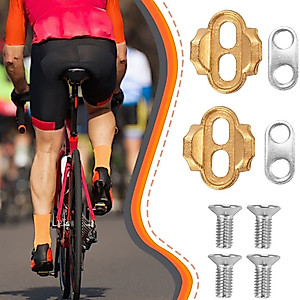 Bike Cleat Set, Bike Cleats, Metal Bicycle Cleats, Pedal Cleats, Cycling Clips for Shoes, MTB Pedal Cleats Designed for Indoor Cycling, Outdoor Road Cycling, Mountain Biking, Mallet Pedals