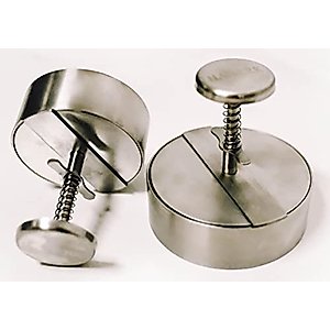 Hanerk XL Burger Press 5 1/2" inch Patty Maker, Easy to Clean Dishwasher Safe, Stainless Steel, 5 1/2 inch Diameter Burger Patty, Grill Tool, Patty Maker, Mold, Thin or Thick
