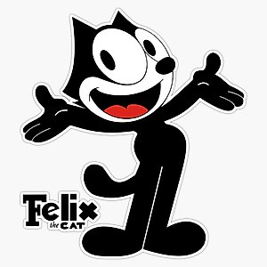 Felix The Cat Sticker Decal Vinyl Bumper Sticker Decal Waterproof 5"