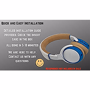 Premium Replacement SoundLink On-Ear Beige Ear Pads Cushions Compatible with Bose SoundLink On-Ear Wireless BH1 Headphones Bose On-Ear 2 (OE2) and Bose SoundTrue On-Ear Headphones. Great Comfort