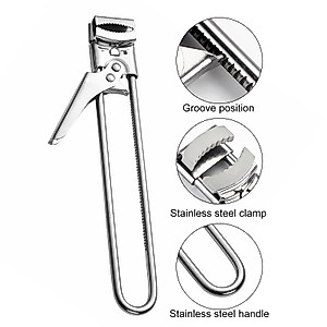 YOZUMD 1PCS / 2PCS Master Opener,Adjustable Stainless Steel Can Opener, Lightweight Jar Lid Gripper With Long Handle,Manual Jar Bottle Opener Kitchen Accessories 2pcs