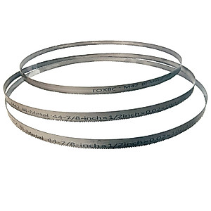 FOXBC 44-7/8 Inch Bandsaw Blades 10/14 TPI for Milwaukee 48-39-0551, DeWalt DCS374B Portable Band Saw, 44-7/8" x 1/2" x .020", 3-Pack