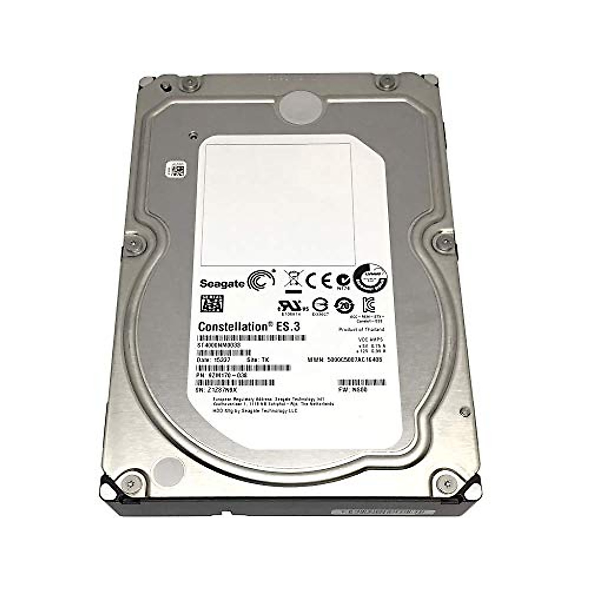 Seagate Constellation ES ST4000NM0033 4TB 7200RPM 128MB Cache SATA 6.0Gb/s 3.5inch Internal Enterprise Hard Drive OEM - w/3 Year Warranty (Renewed)