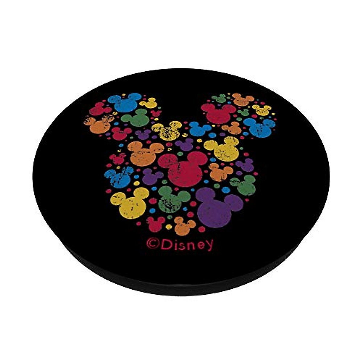 Disney Mickey Mouse Icon Heart Rainbow PopSockets PopGrip: Swappable Grip for Phones & Tablets